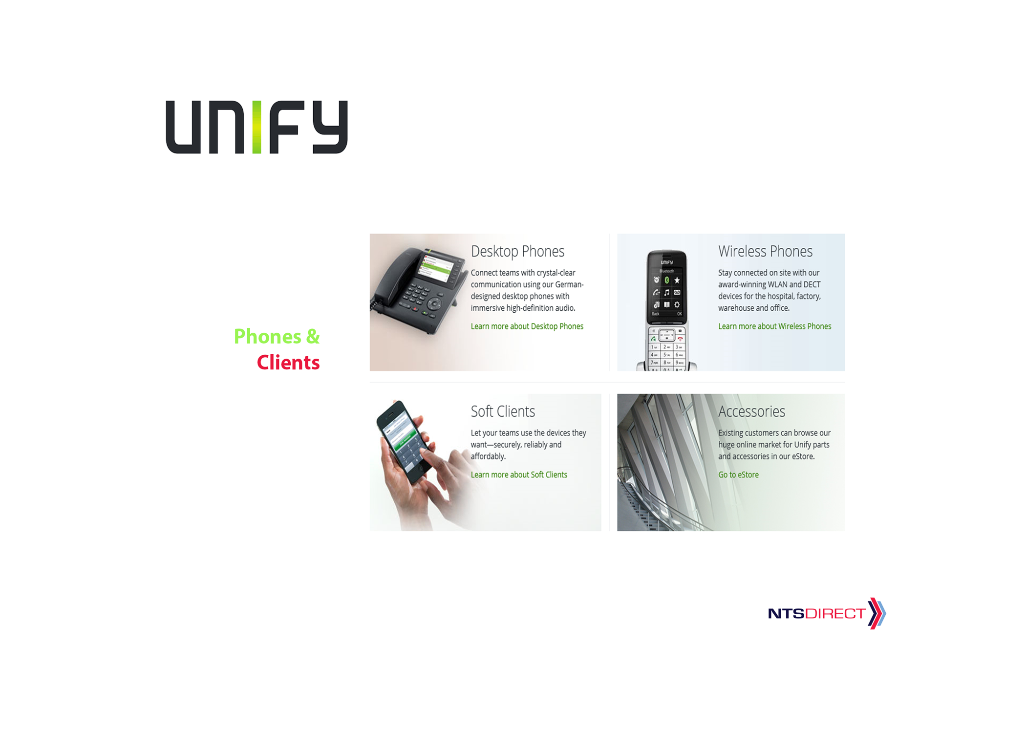Welcome Unify! - NTS Direct